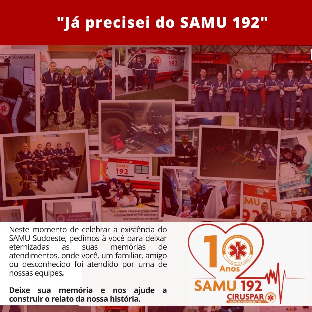 SAMU completa 10 anos de atendimento no Sudoeste - Rádio Danúbio Azul